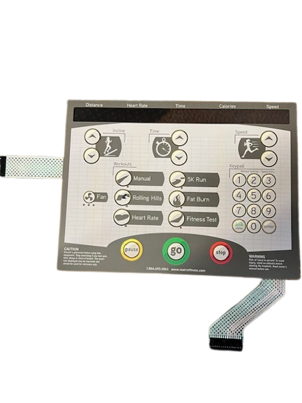 Matrix Keypad Overlay #MTX1123 (NEW) REF#FITMAC8525-3MT – FitnessGraveyard