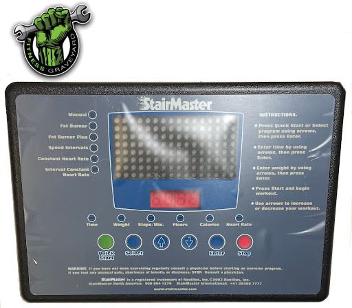 Stairmaster Display Console # USED REF# FTD022322-1MO – FitnessGraveyard