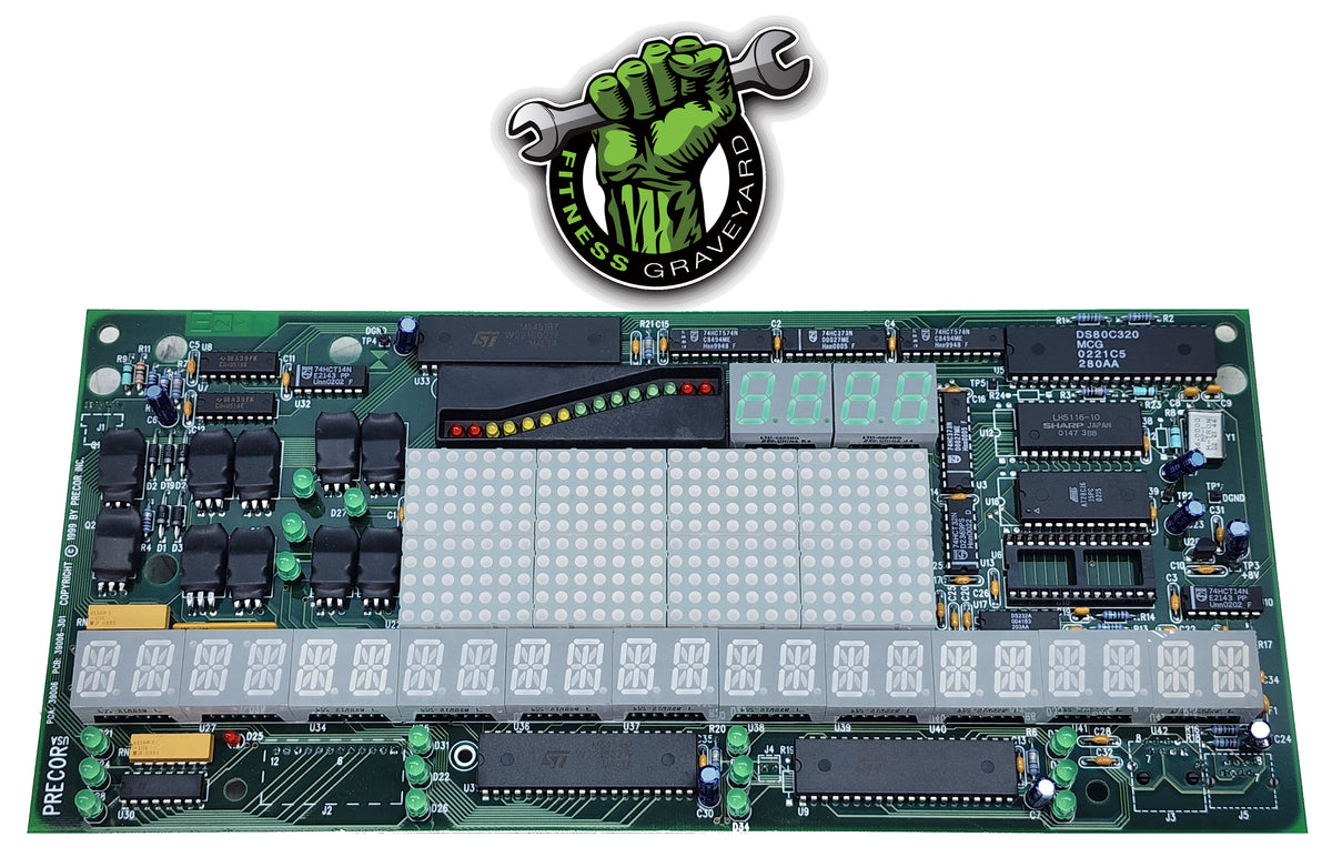 Precor USA Display, Electronics # 39006-502 TMH010423-5 – FitnessGraveyard