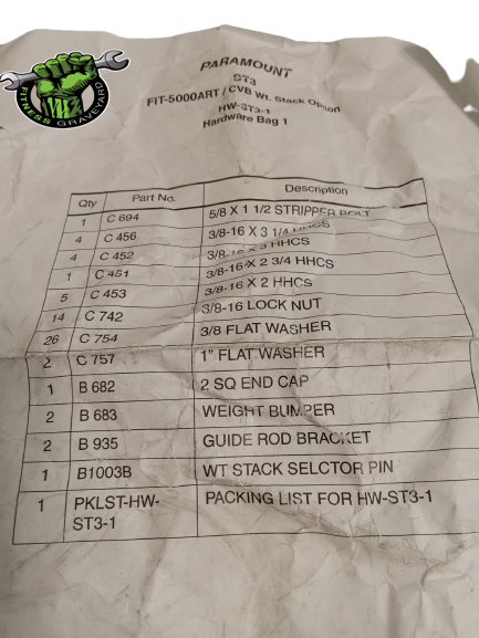 Paramount Hardware Bag # NEW WFR040423-10SMM – FitnessGraveyard