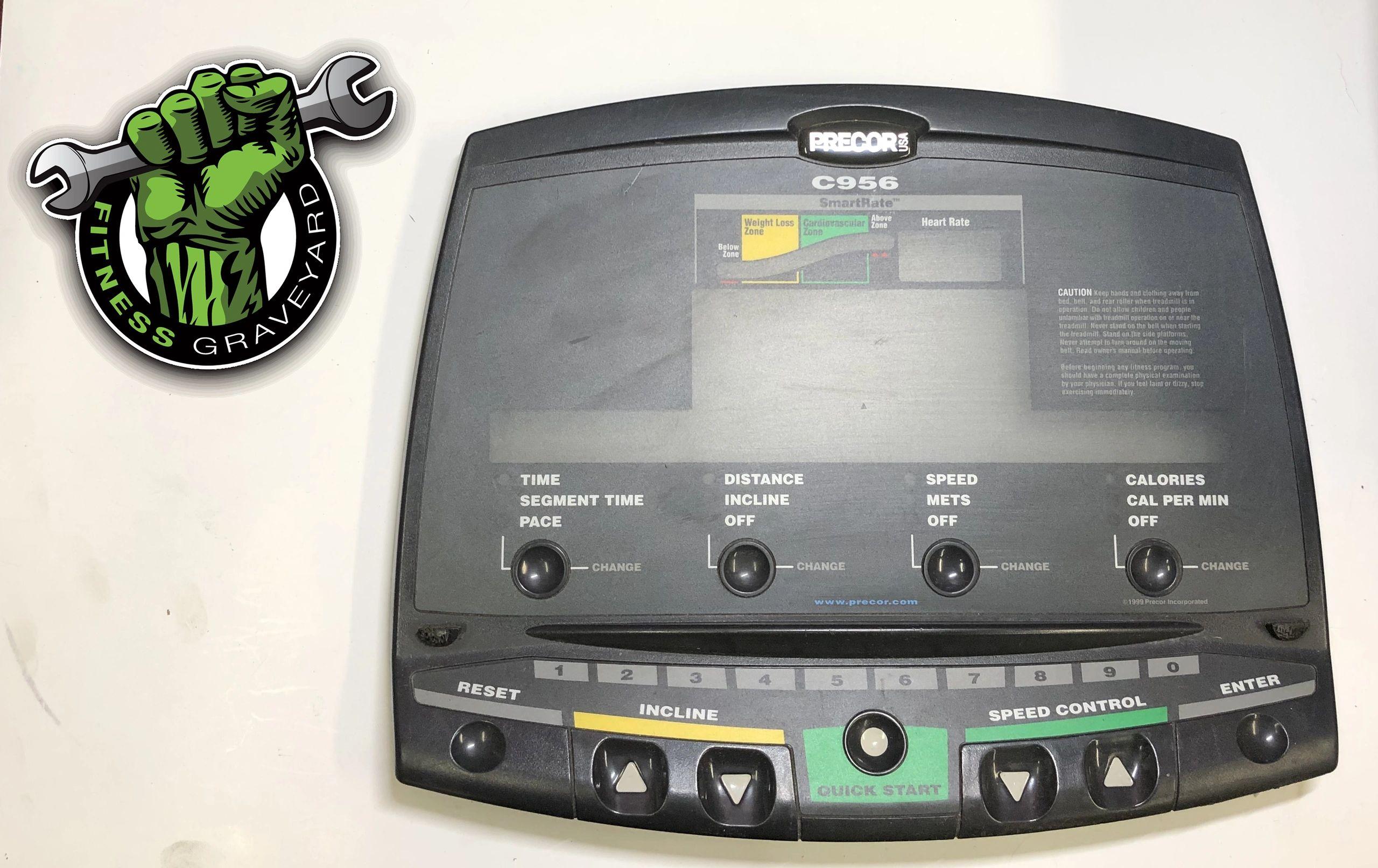 Precor C956 Display Overlay # 44394-501 USED – FitnessGraveyard