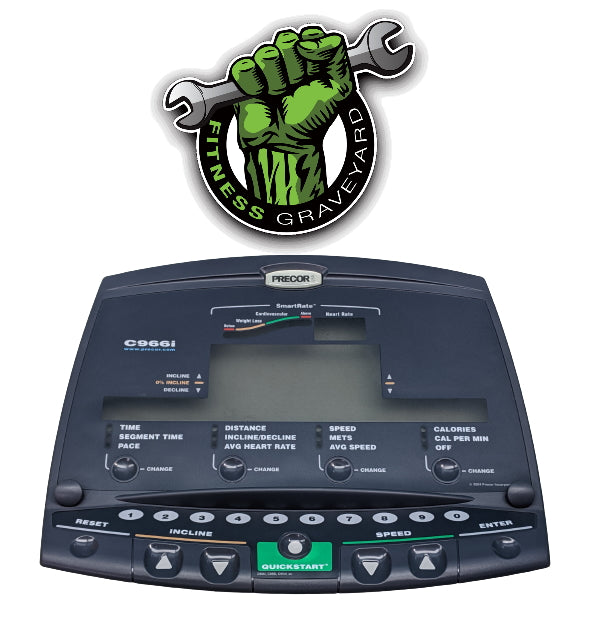 Precor C966i Display Overlay # 47399-111 NEW REF# TRENZ030322-5LS ...